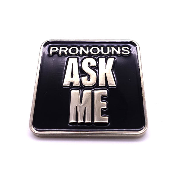 Pronouns badges (magnetic) – STONEWALL SHOP